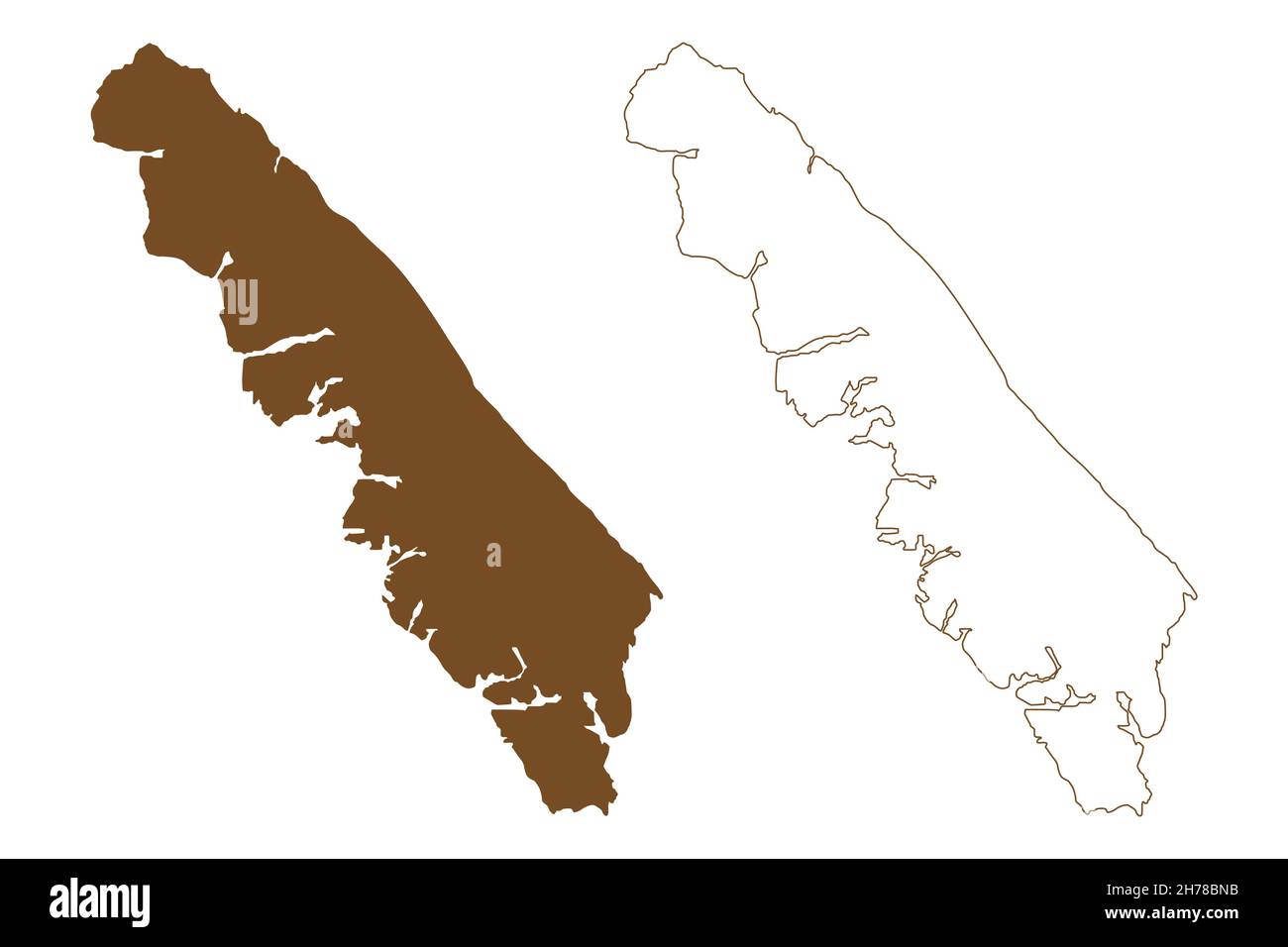 Pitt vector outline map hi-res stock photography and images - Alamy