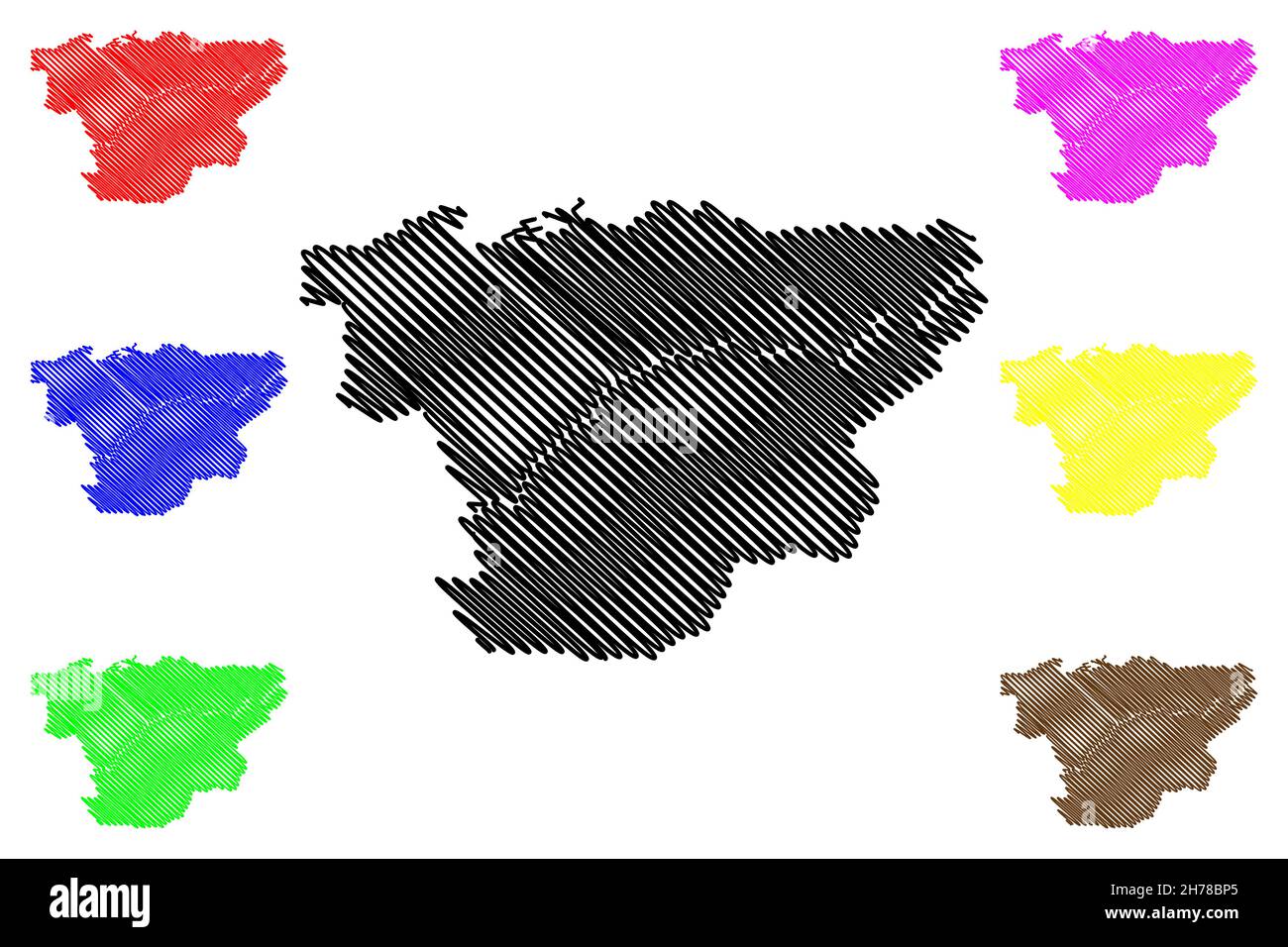 Burhanpur district (Madhya Pradesh State, Indore division, Republic of ...