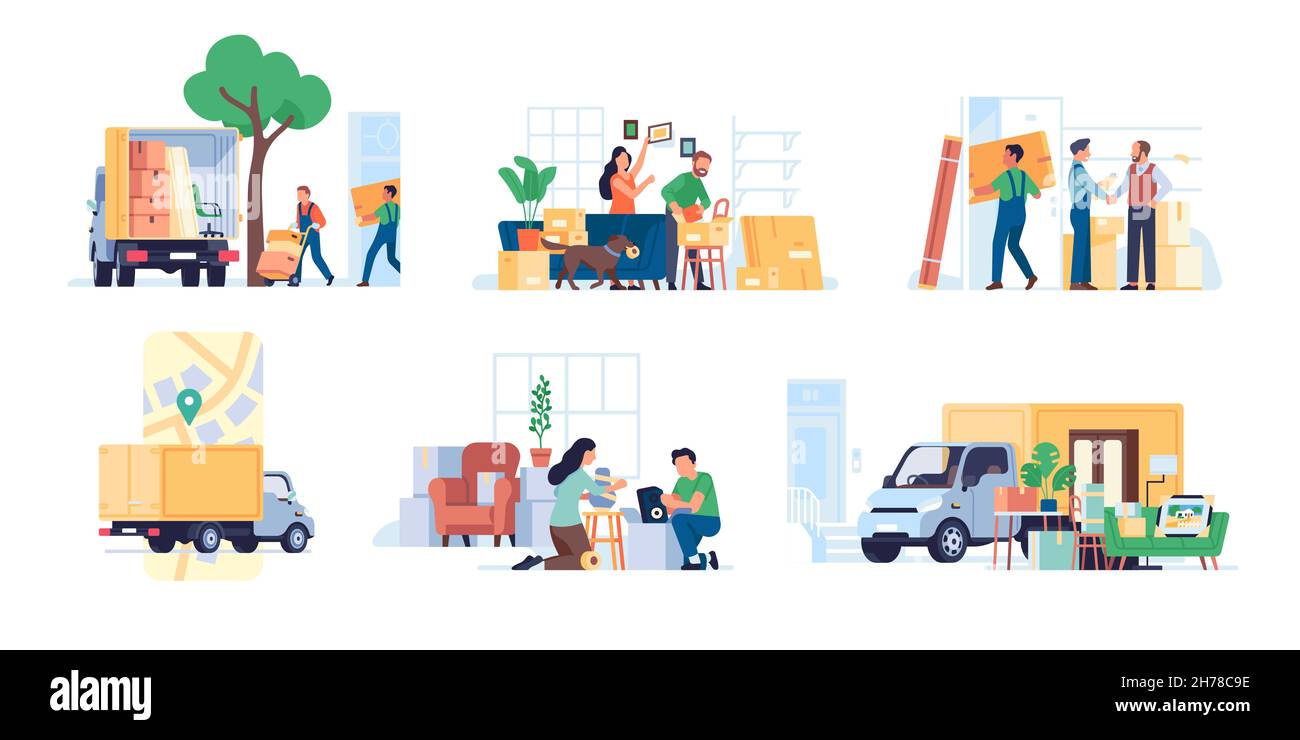 Loading things Cut Out Stock Images & Pictures - Alamy