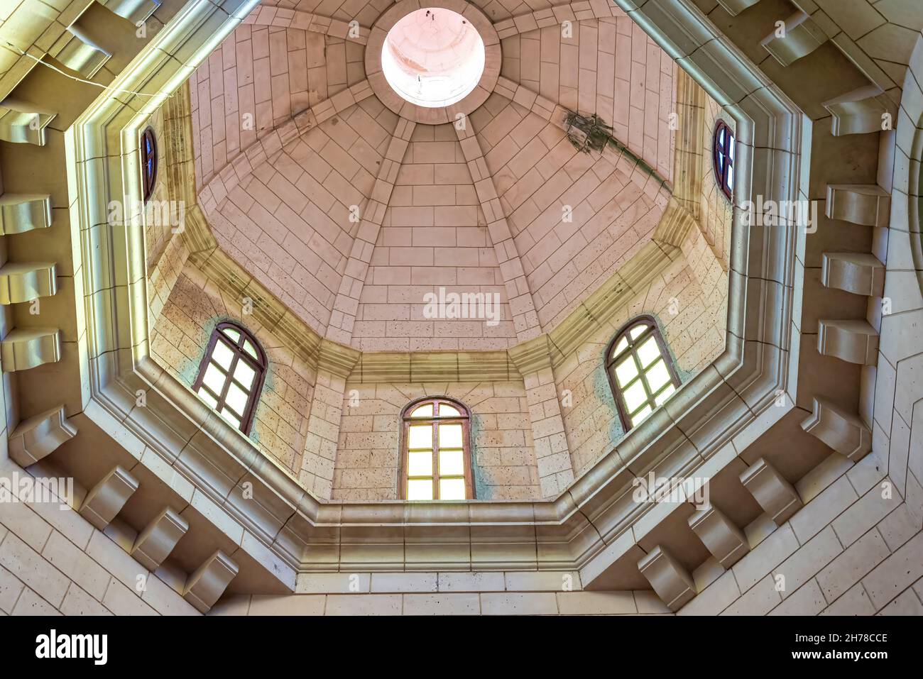 Interior colonial architectural details of the Saint Joseph Catholic ...