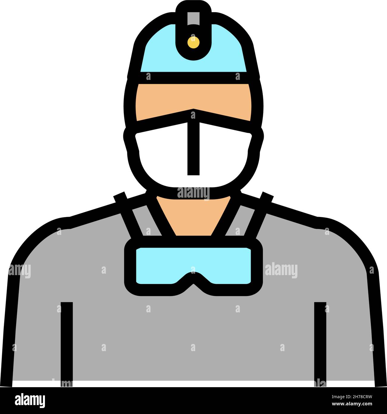 neurosurgery subspecialties doctor color icon vector illustration Stock ...