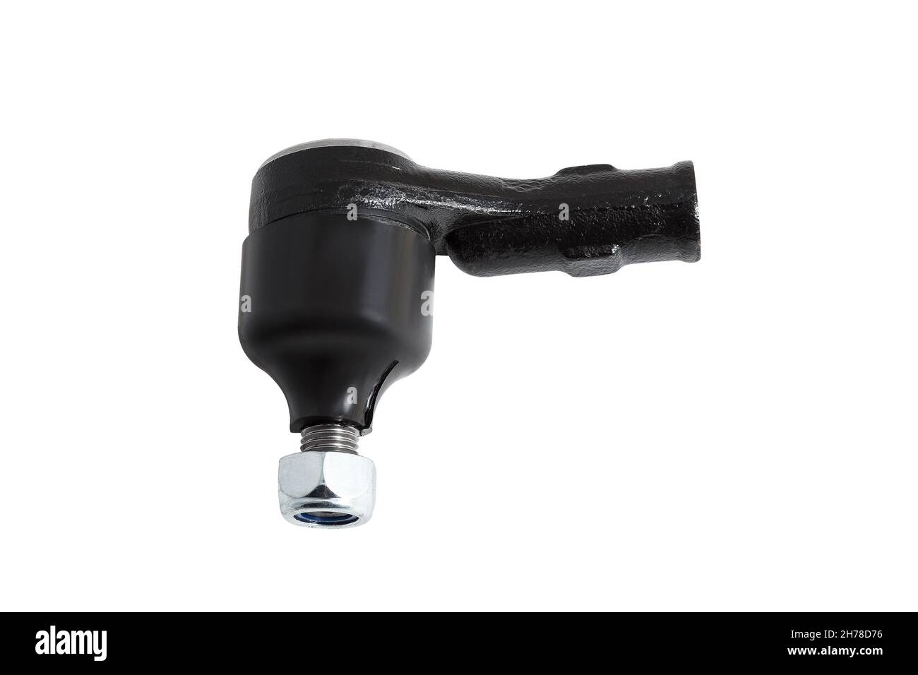 Tie rod end isolated. Automotive part. Ball joint or steering control ...