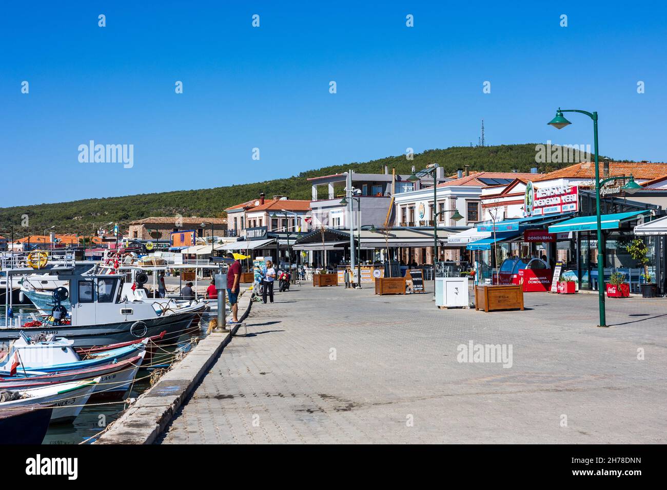 Cunda Island harbour Stock Photo - Alamy