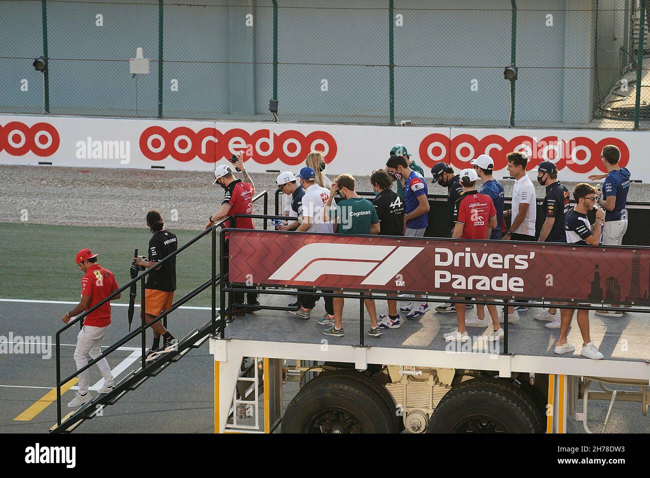 Mercedes amg f1 on drivers parade hi-res stock photography and images ...
