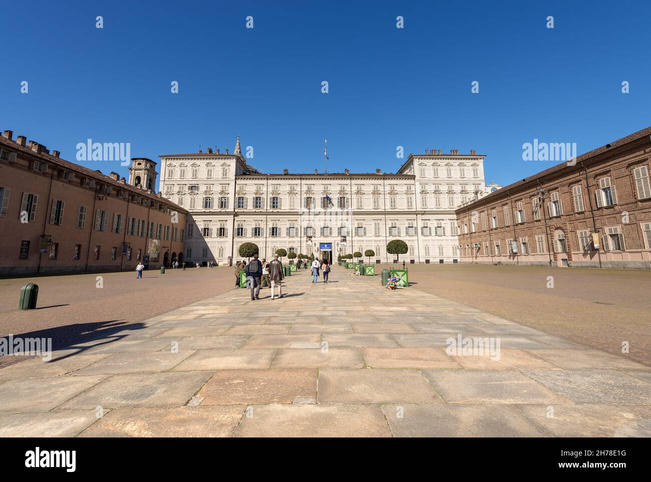 Facade and entrance of the Royal Palace (Palazzo Reale di Torino), XVI ...