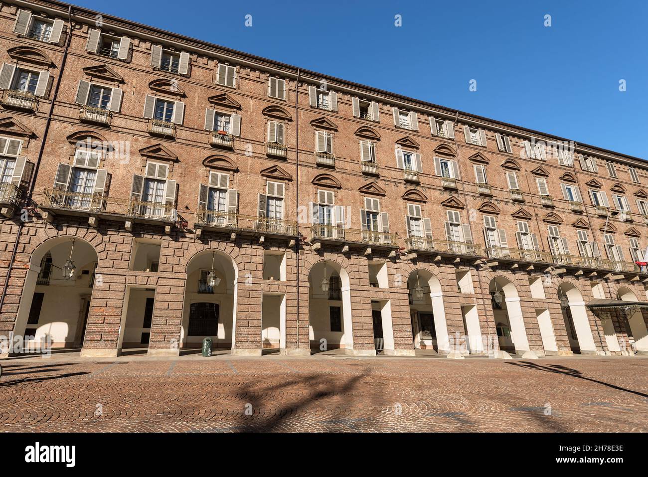Prefecture building or Government Palace in Turin downtown, Castle ...