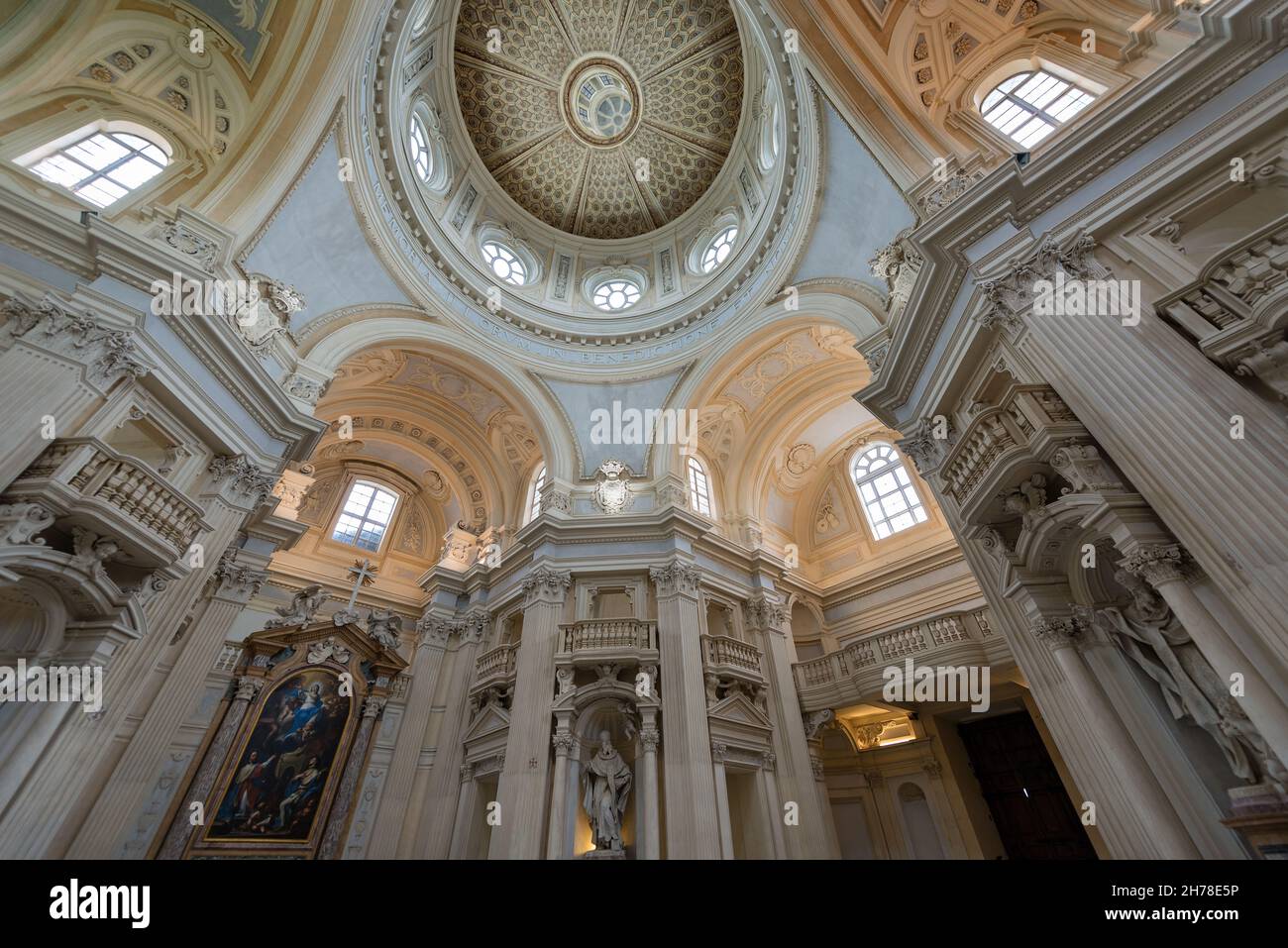 Church of Saint Umberto in baroque style, Reggia di Venaria Reale ...