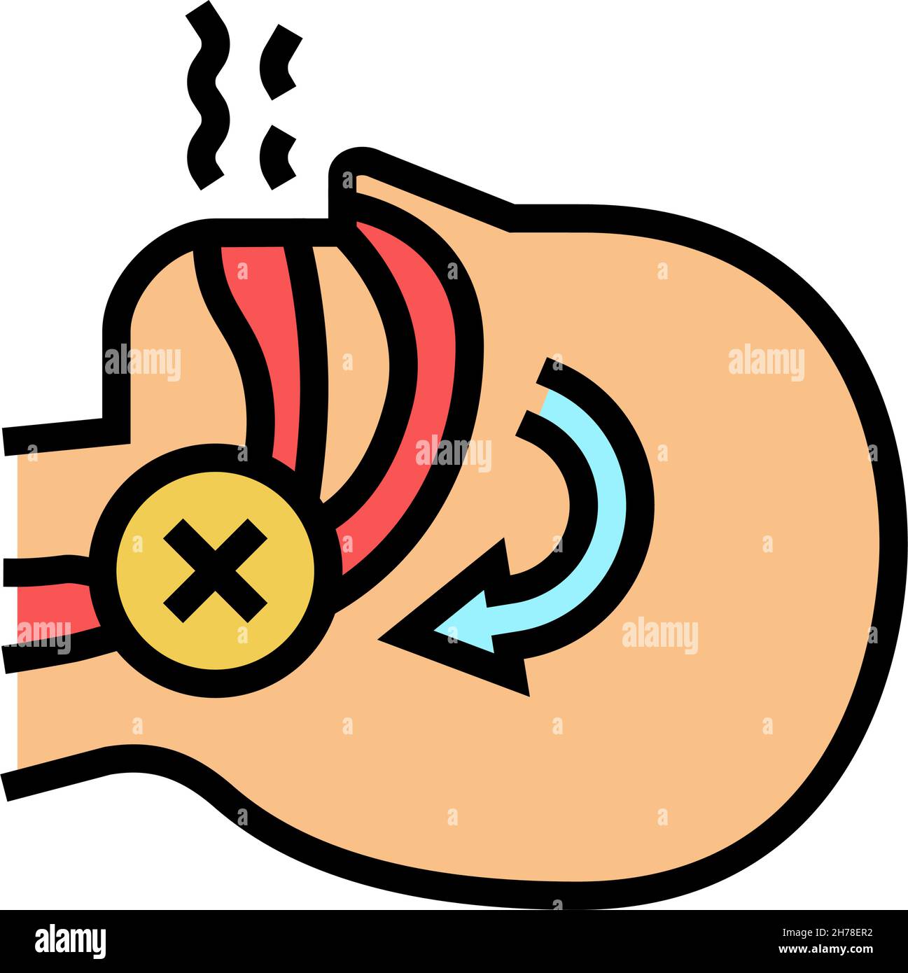 sleep apnea color icon vector illustration Stock Vector Image & Art - Alamy