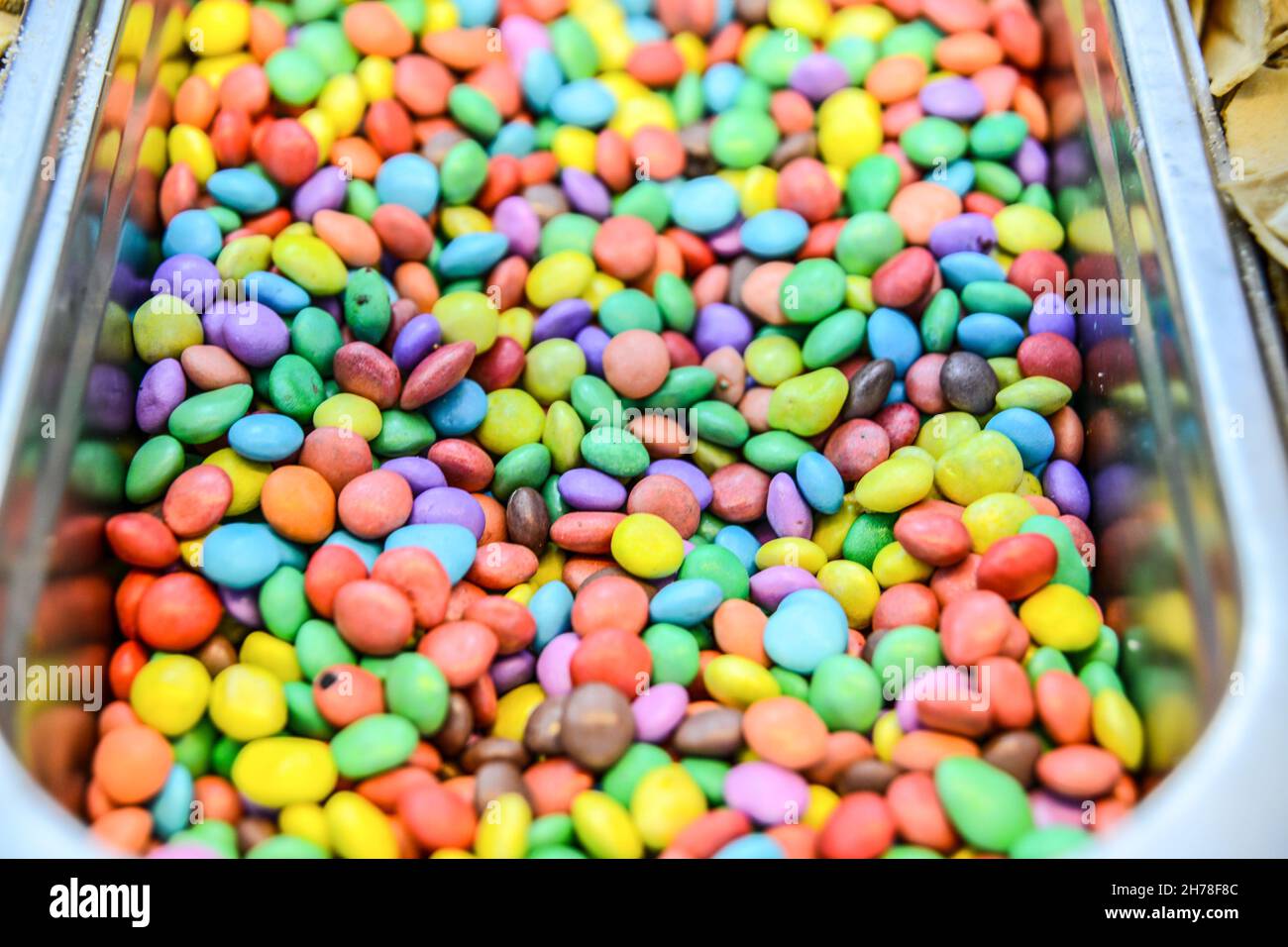 colorful Chocolate sweets - Smarties Stock Photo - Alamy