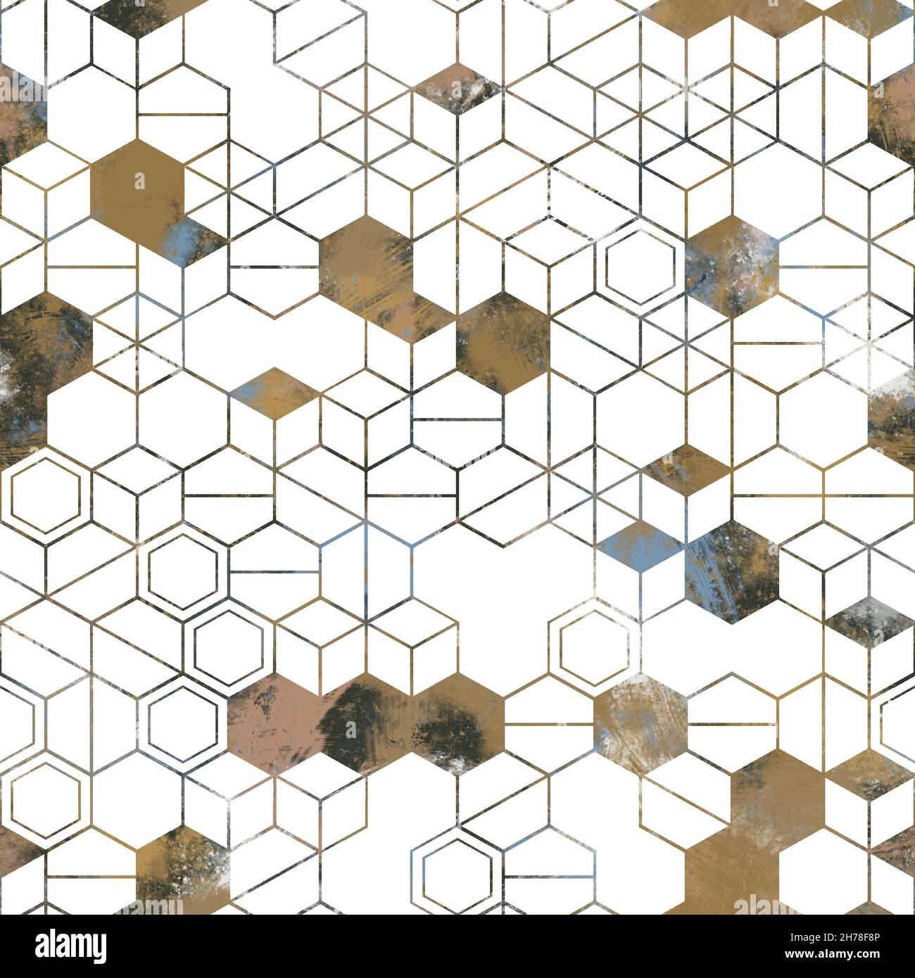 Seamless neutral and white grungy classic abstract surface pattern ...