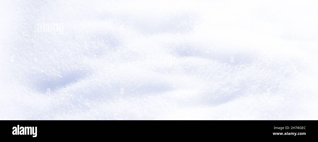 Snow crystals texture. A layer of shiny white snow. Winter background ...