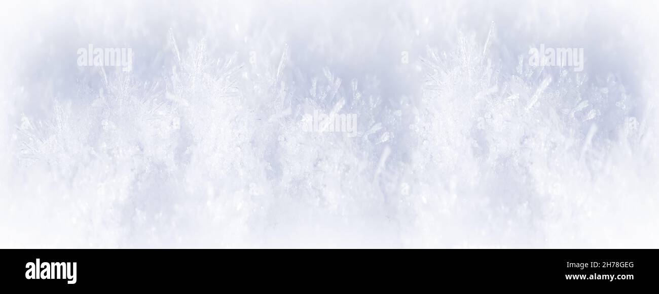 Snow crystals texture. A layer of shiny white snow. Winter background ...