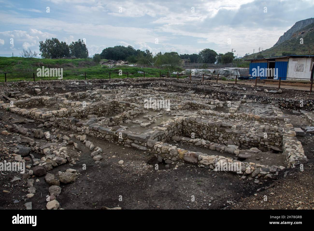 Ruins of the ancient fishing village of Magdala (Mejdel) current day ...