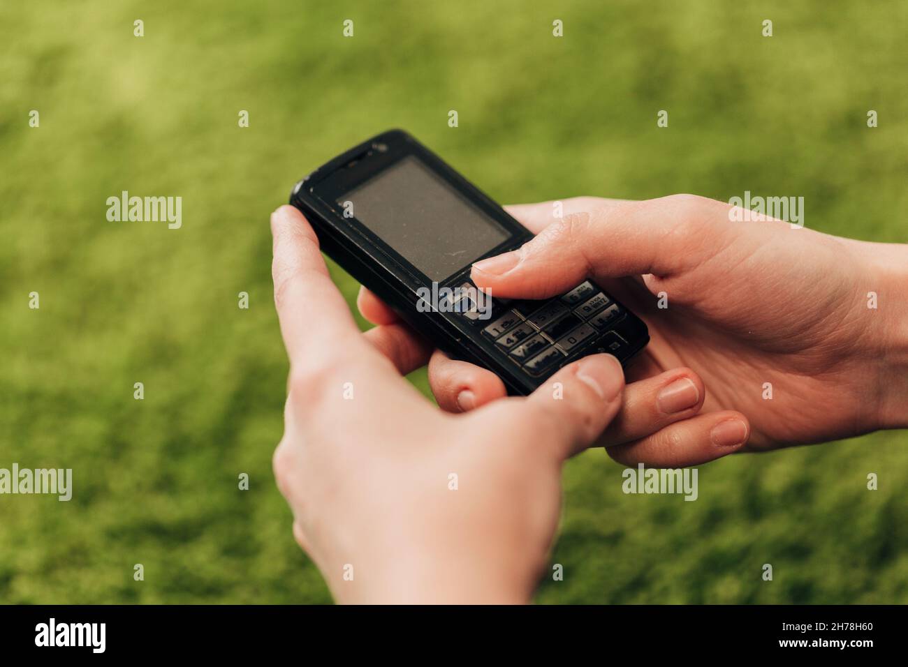 Old button phone hi-res stock photography and images - Alamy