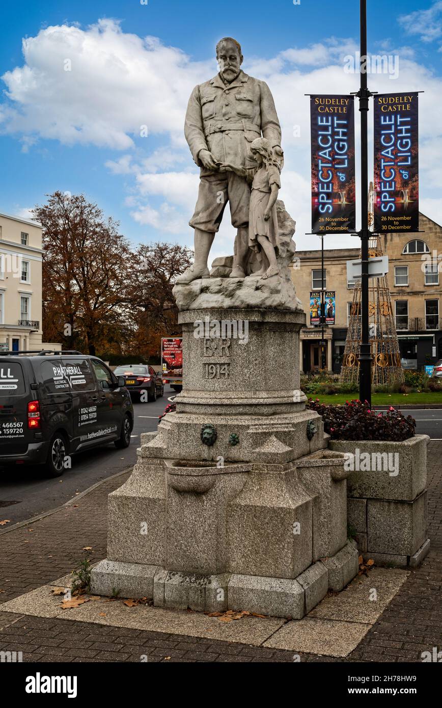 Statue of King Edward VII in Cheltenham Gloucestershire, UK on 16 ...