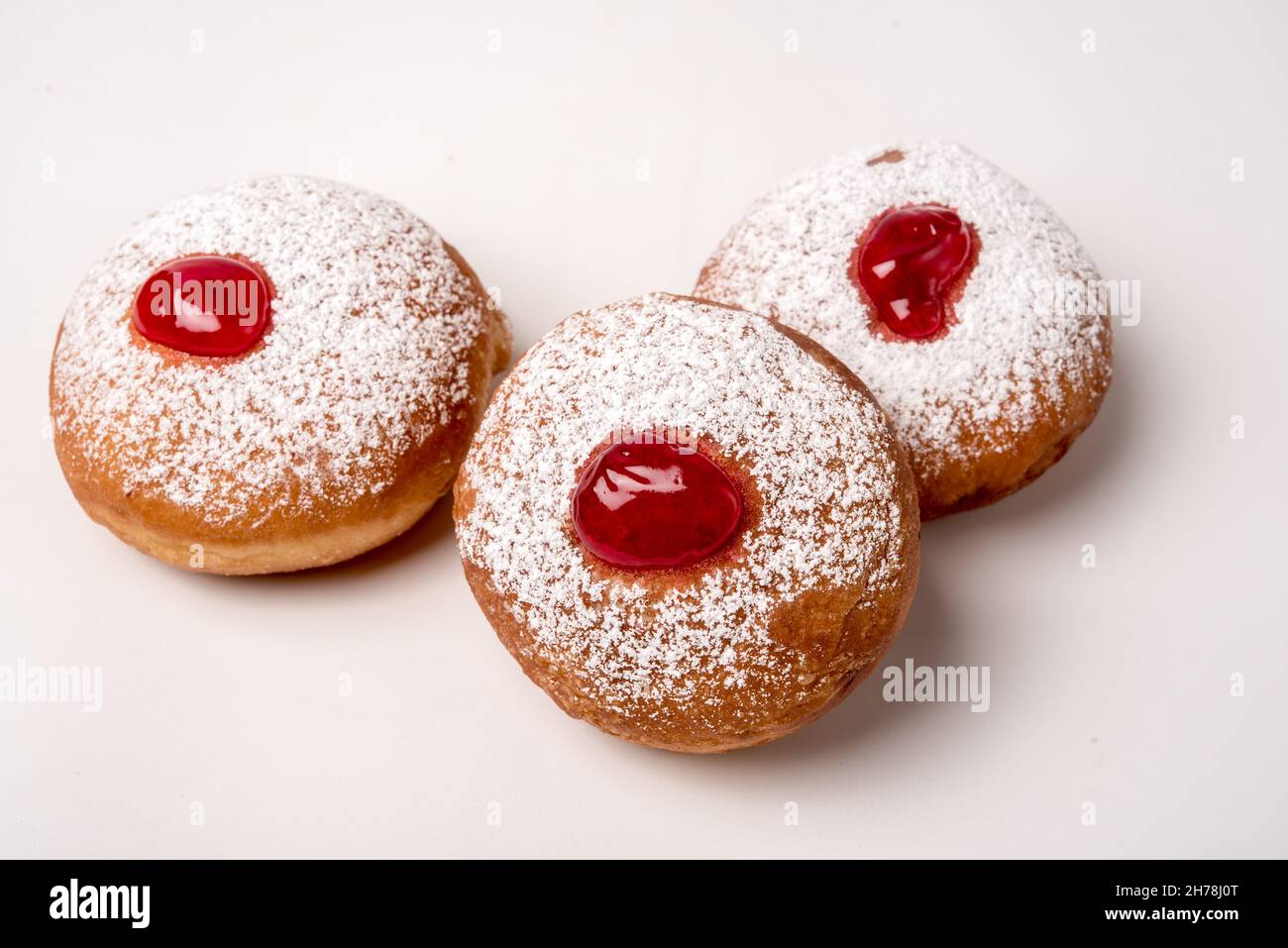Sufganiyah (sufganiyot) a traditional Jewish Doughnut eaten during ...