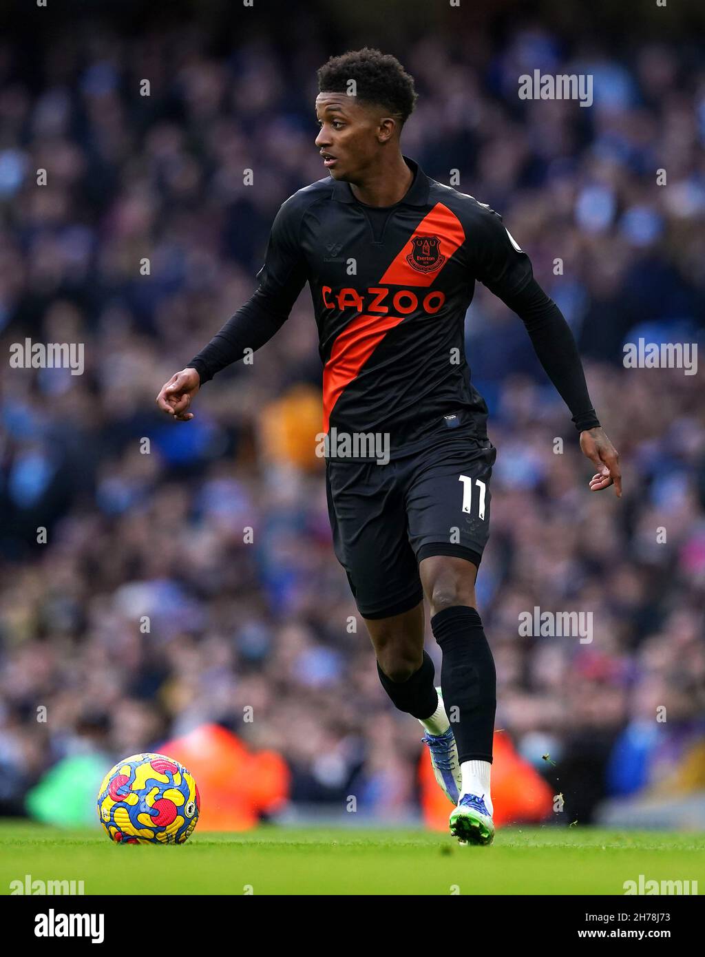 Everton's Demarai Gray in action during the Premier League match at the ...