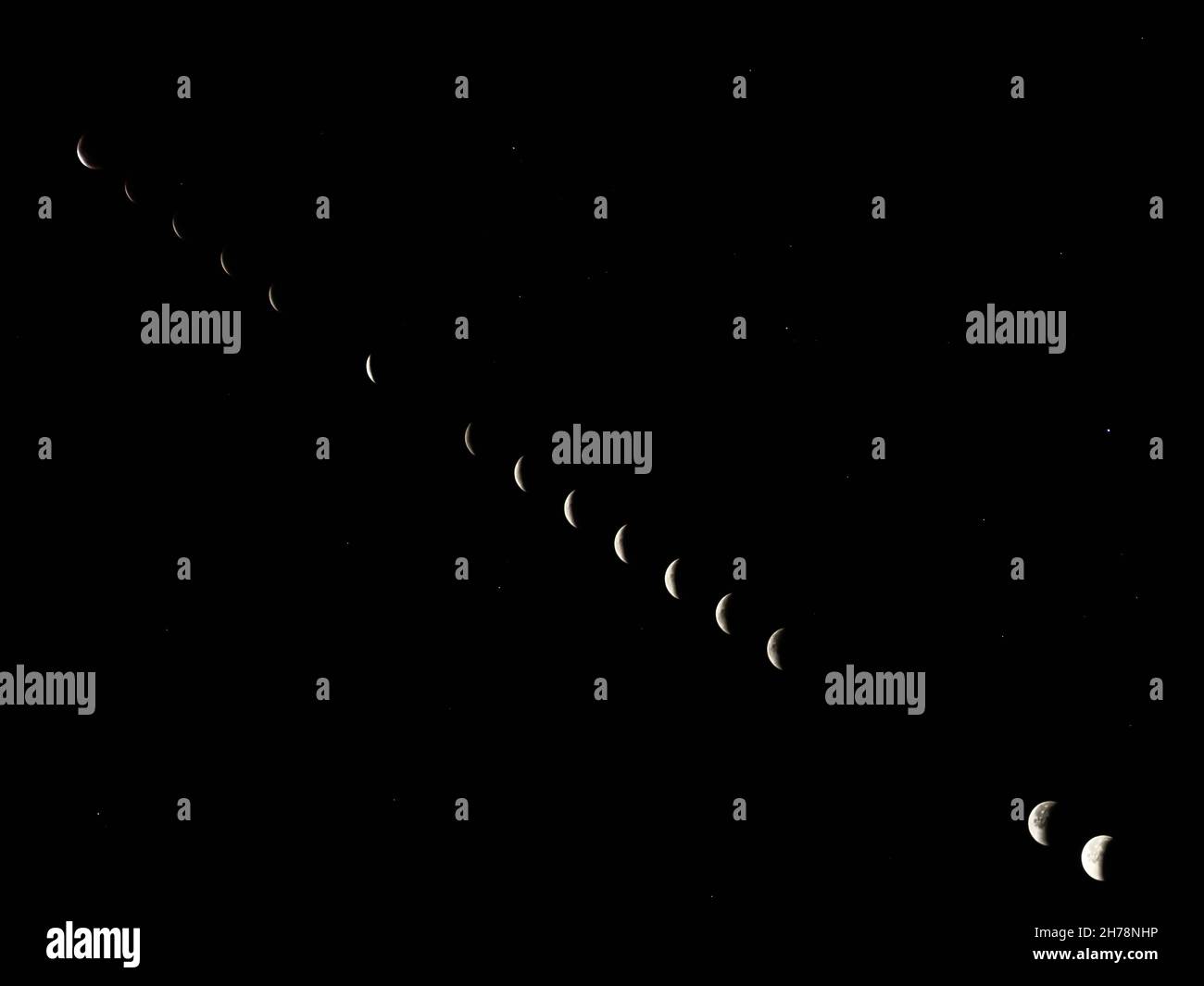 Phases of a lunar eclipse hi-res stock photography and images - Alamy