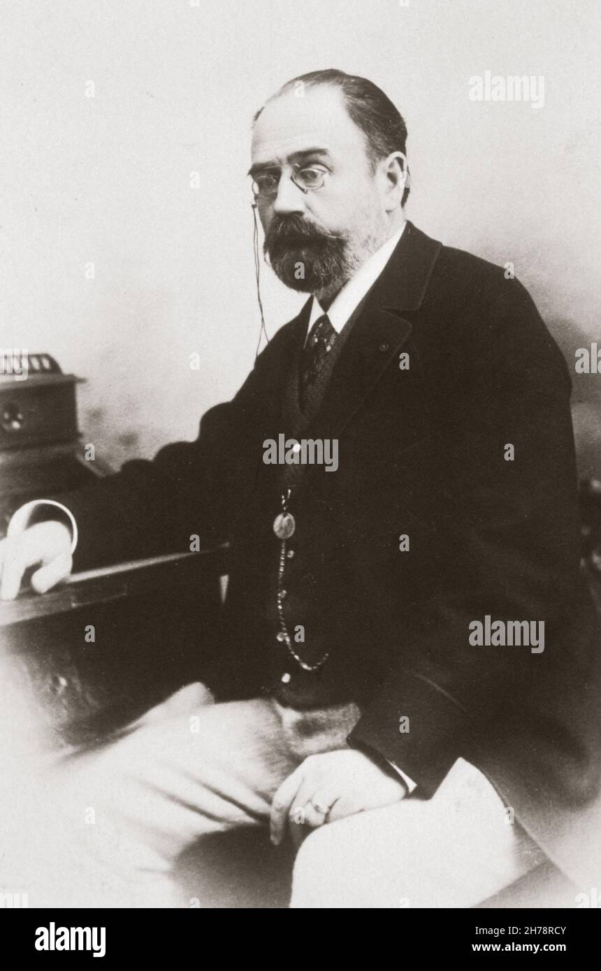 Emile ZOLA ©Archives-Zephyr/Opale.photo *** Local Caption *** Stock Photo - Alamy
