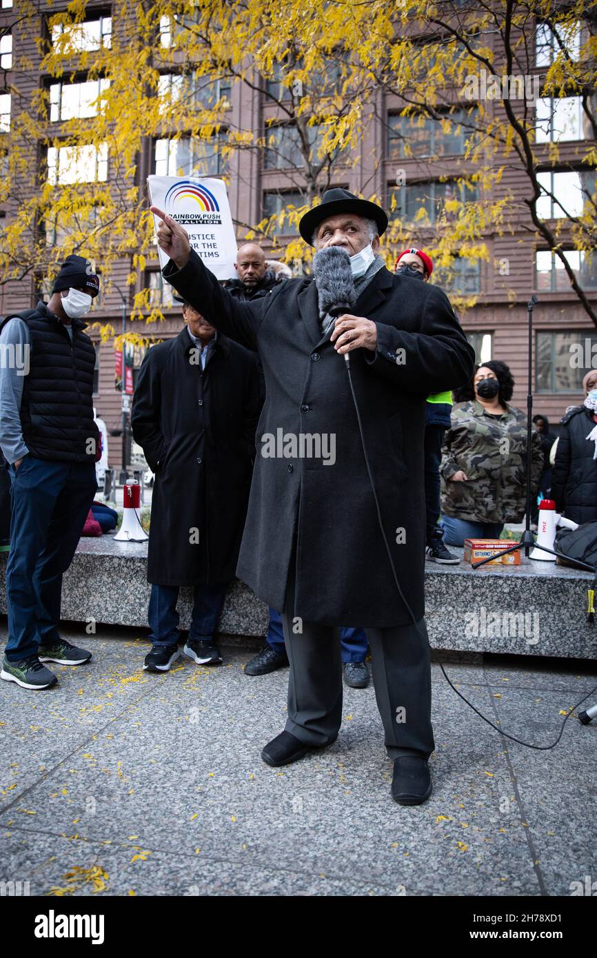 Frank Chapman speaks to over a thousand demonstrators who gathered at ...