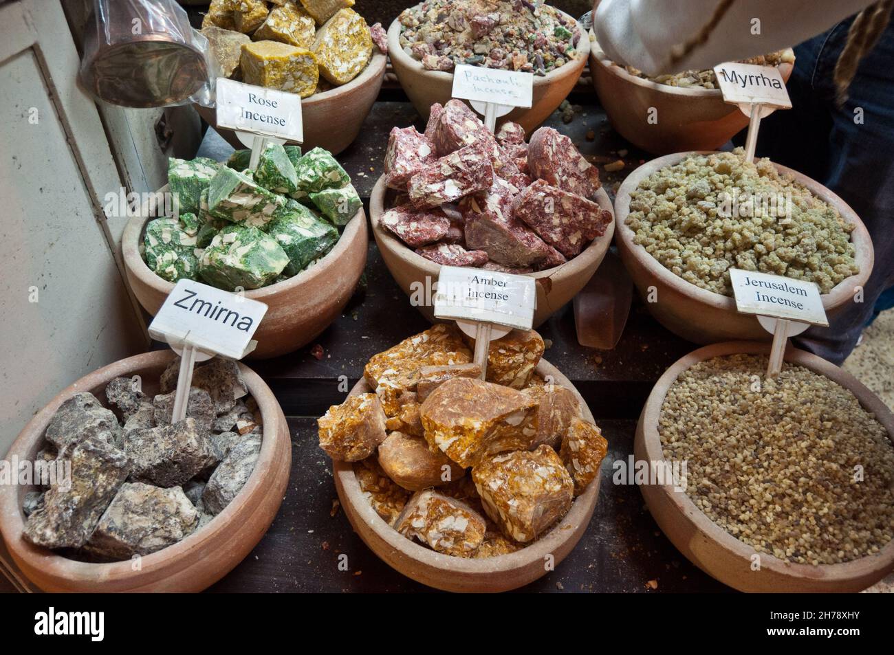Spices for sale at the market, old city, Jerusalem, Israel Stock Photo ...