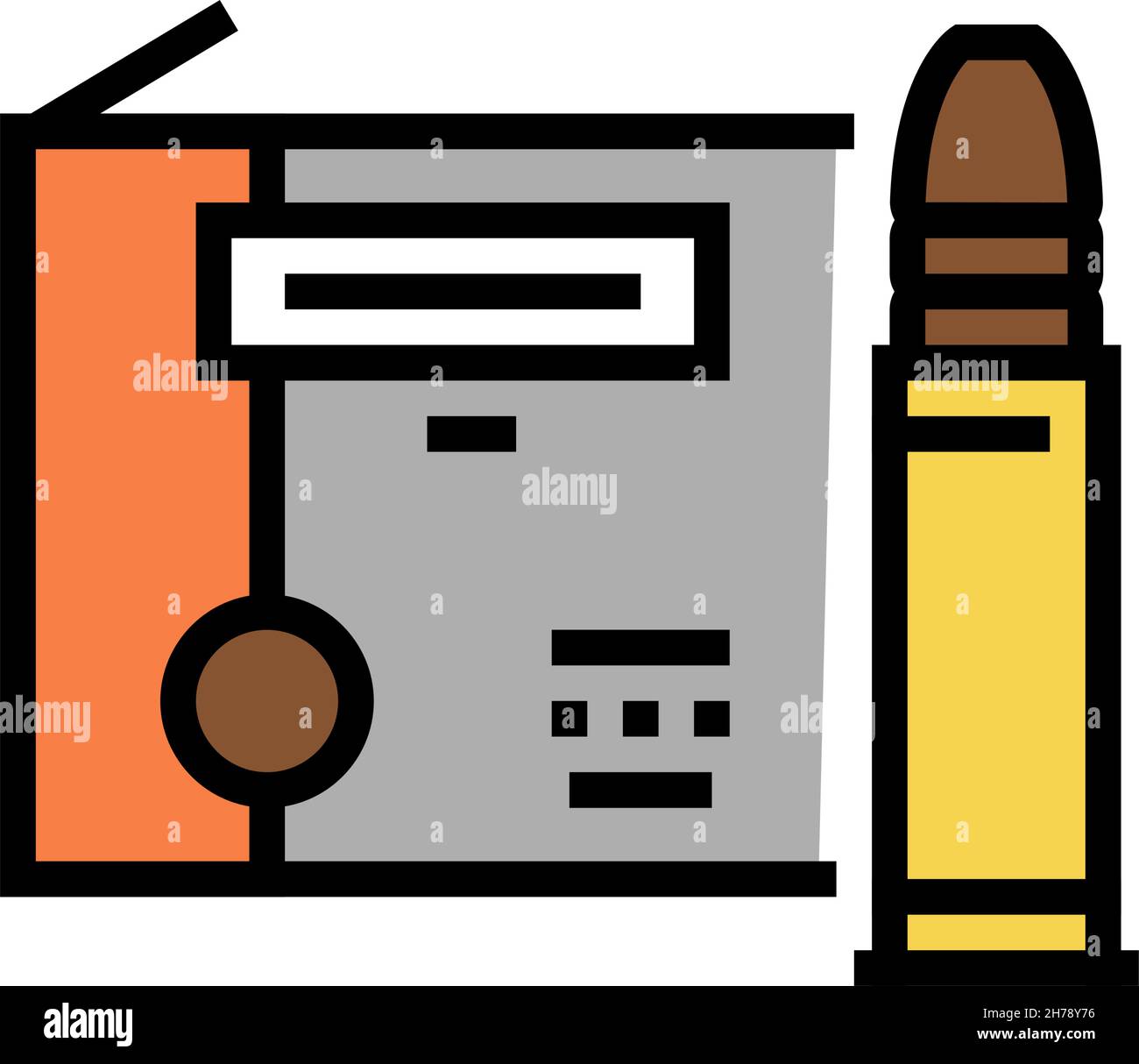 rimfire ammo color icon vector illustration Stock Vector Image & Art ...