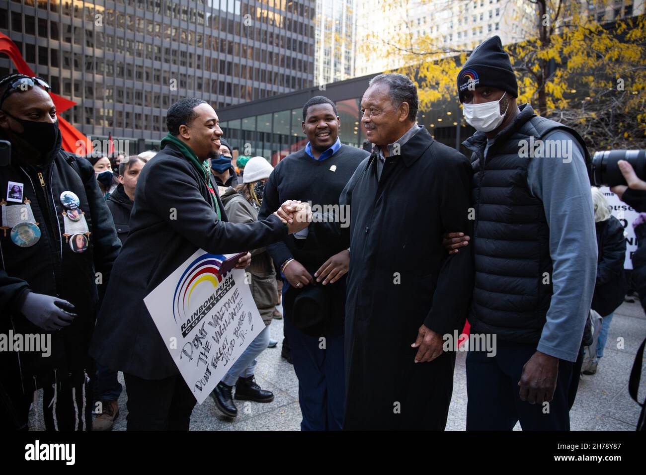 Frank Chapman speaks to over a thousand demonstrators who gathered at ...