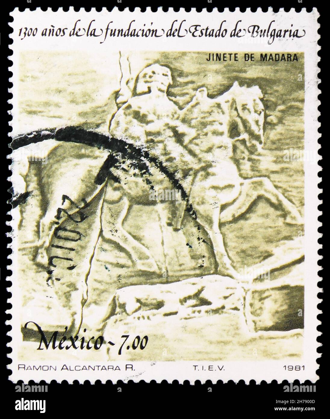 MOSCOW, RUSSIA - OCTOBER 25, 2021: Postage stamp printed in Mexico ...
