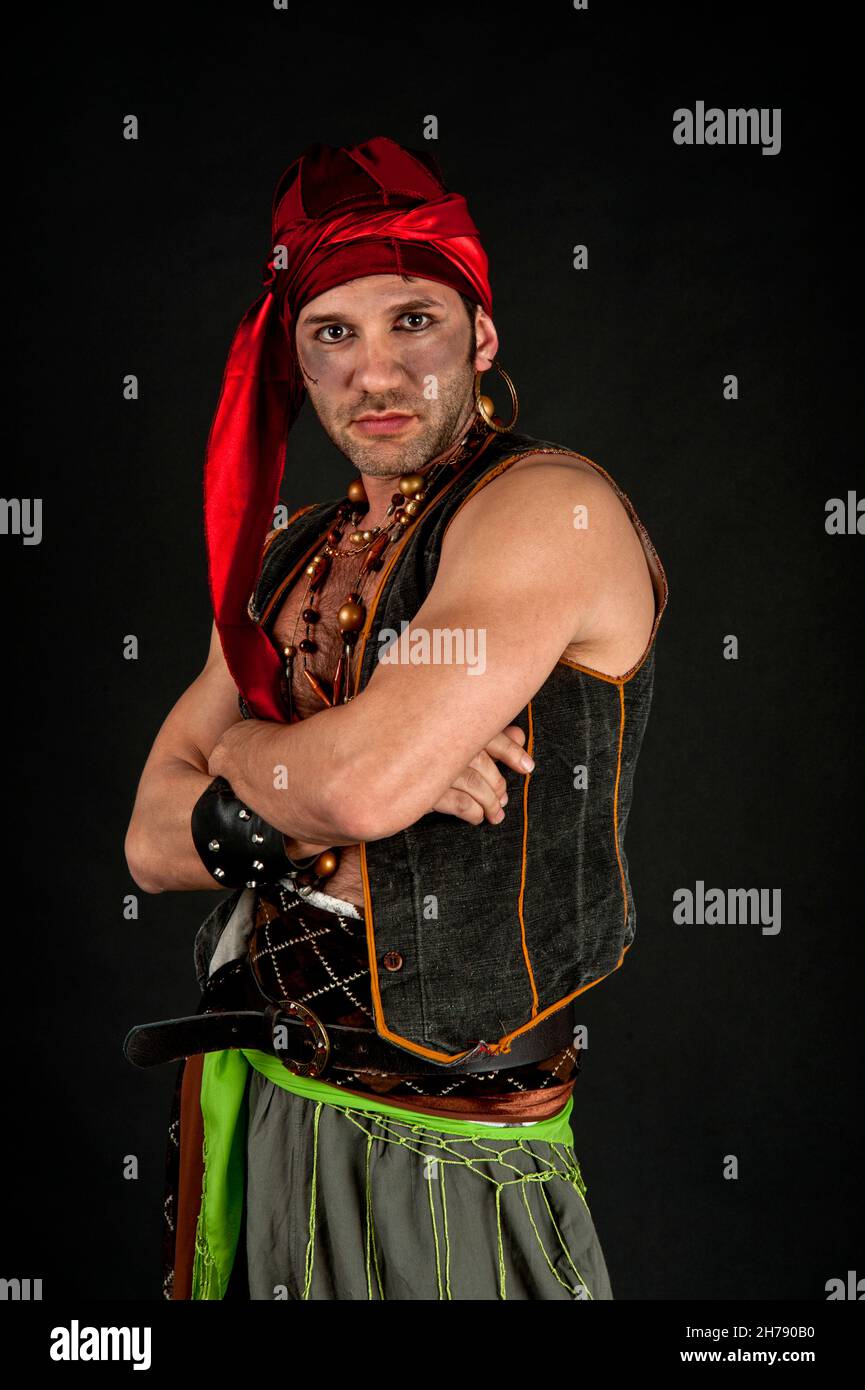 Strong Male Pirate Stock Photo - Alamy