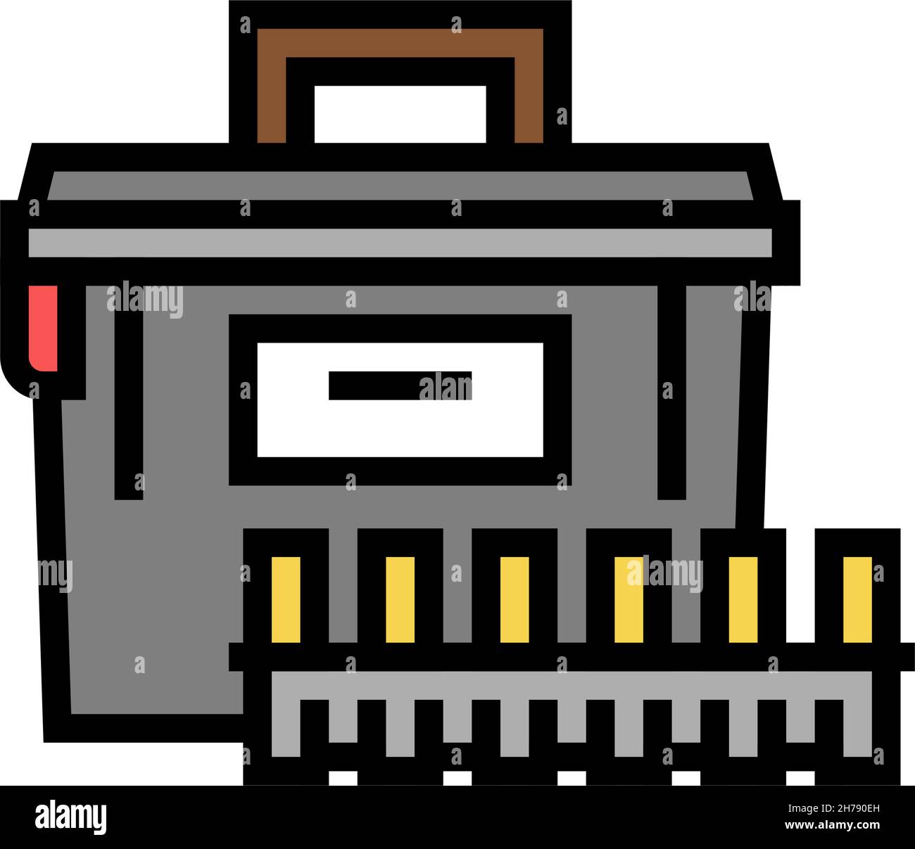 ammo box color icon vector illustration Stock Vector Image & Art - Alamy