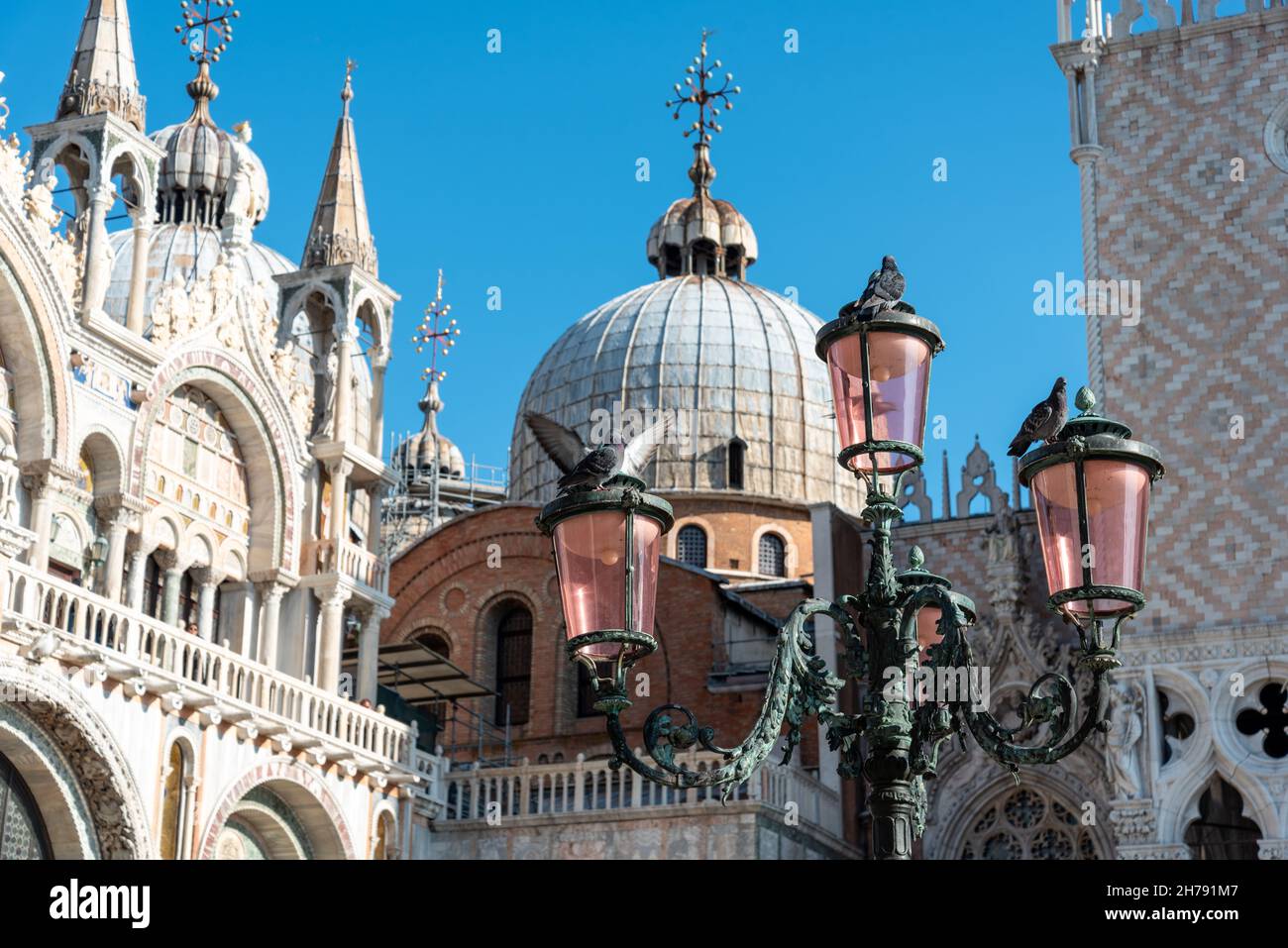Roof of the Basilica at the St Mark's Square, Venice, Italy Stock Photo ...