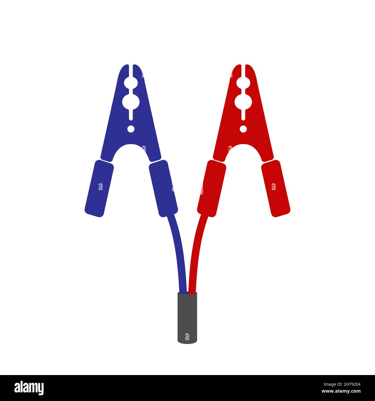 Cable for starting the car engine. Simple style Stock Vector Image ...