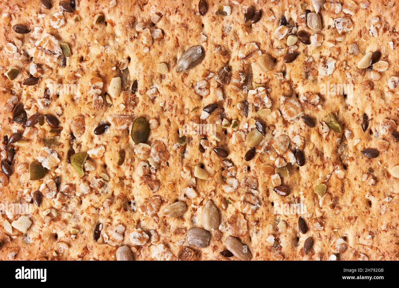Delicious cereal crunchy cracker texture Stock Photo - Alamy