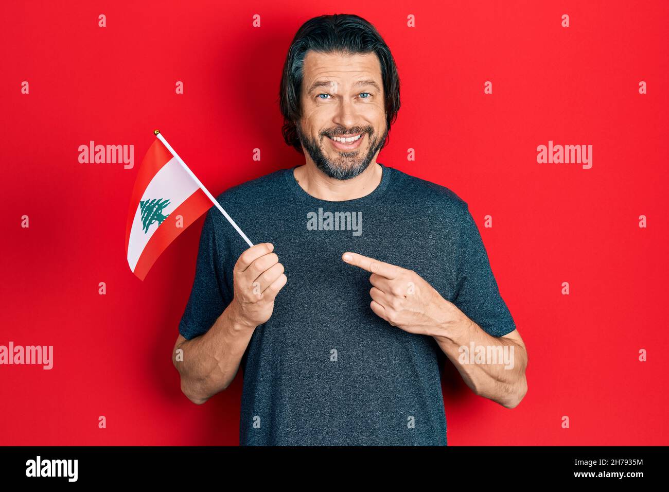 Lebanese official flag hi-res stock photography and images - Alamy