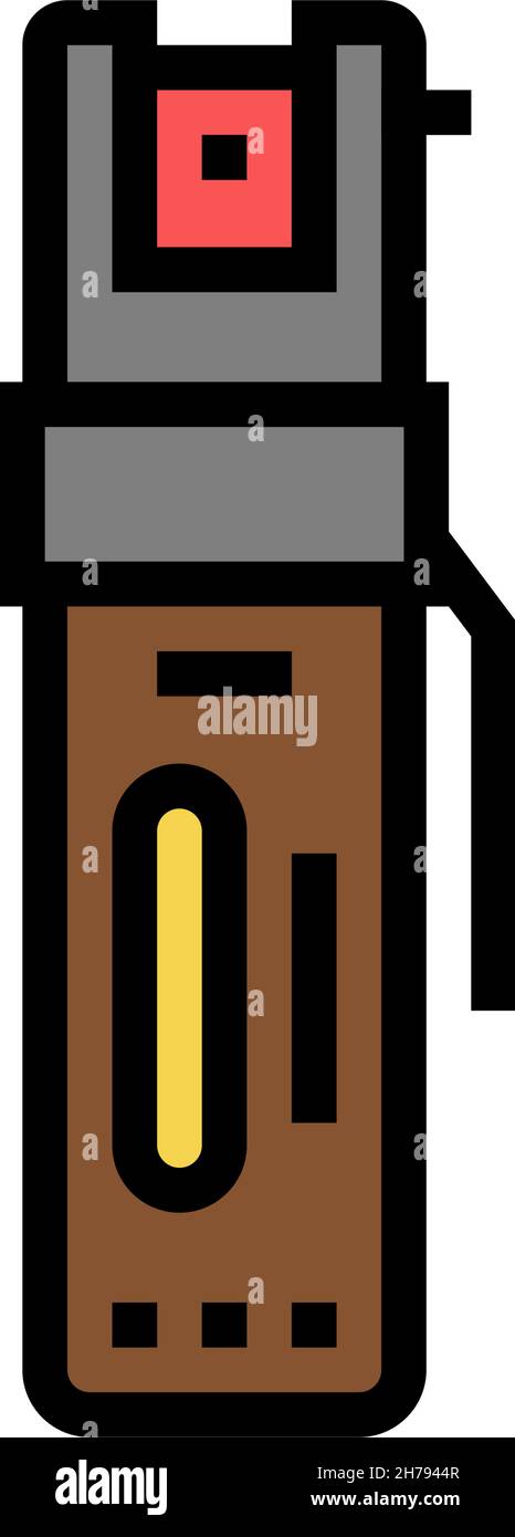 pepper spray color icon vector illustration Stock Vector Image & Art ...