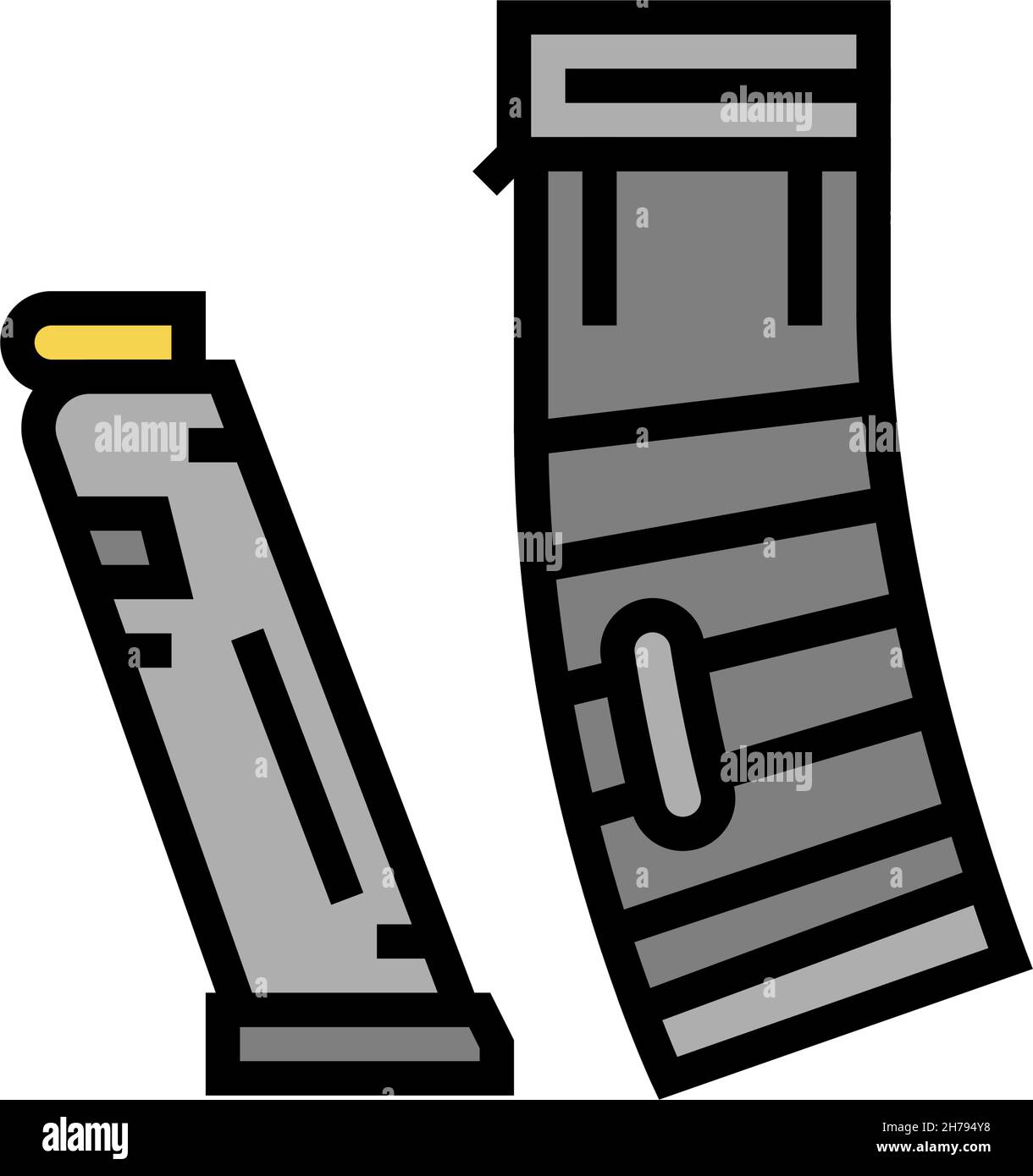 gun magazine color icon vector illustration Stock Vector Image & Art ...