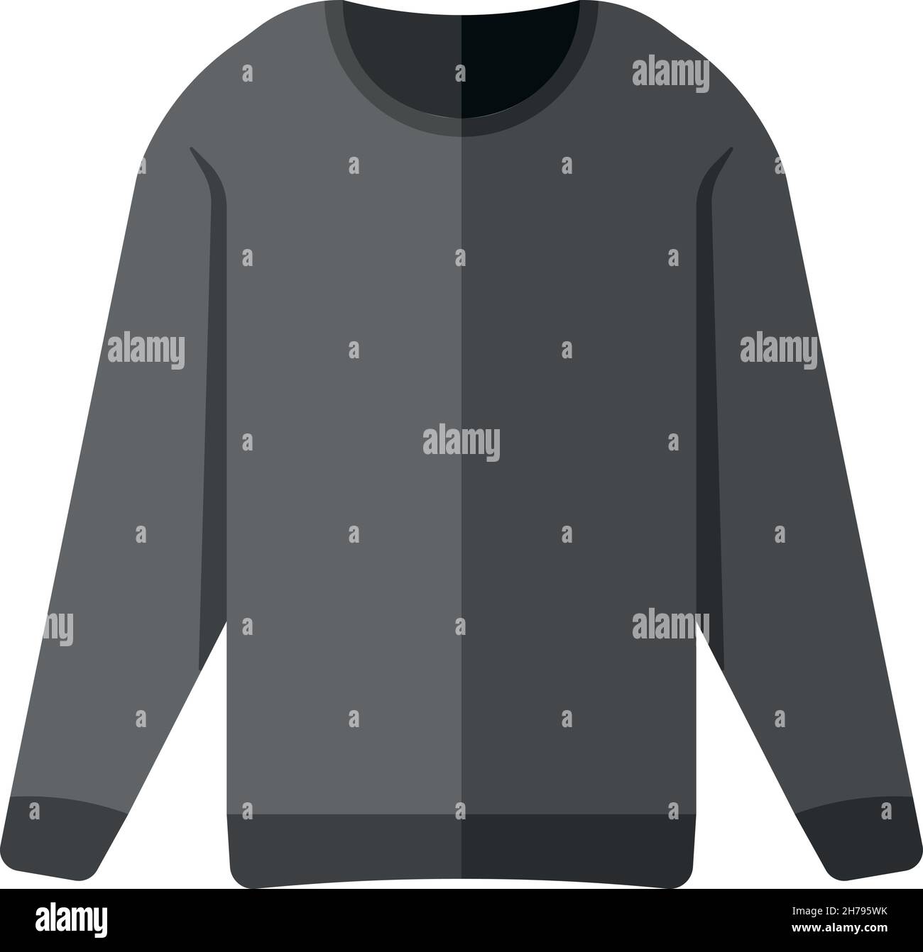 Vector Flat Design Sweatshirt Stock Vector Image & Art - Alamy