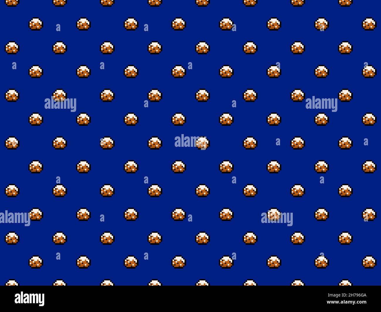 Pixel Dutch Oliebol background- high res 4k pattern Stock Photo - Alamy