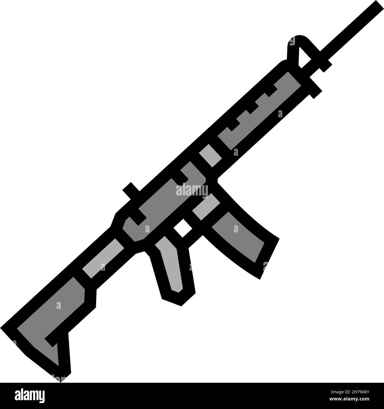 centerfire rifle color icon vector illustration Stock Vector Image ...