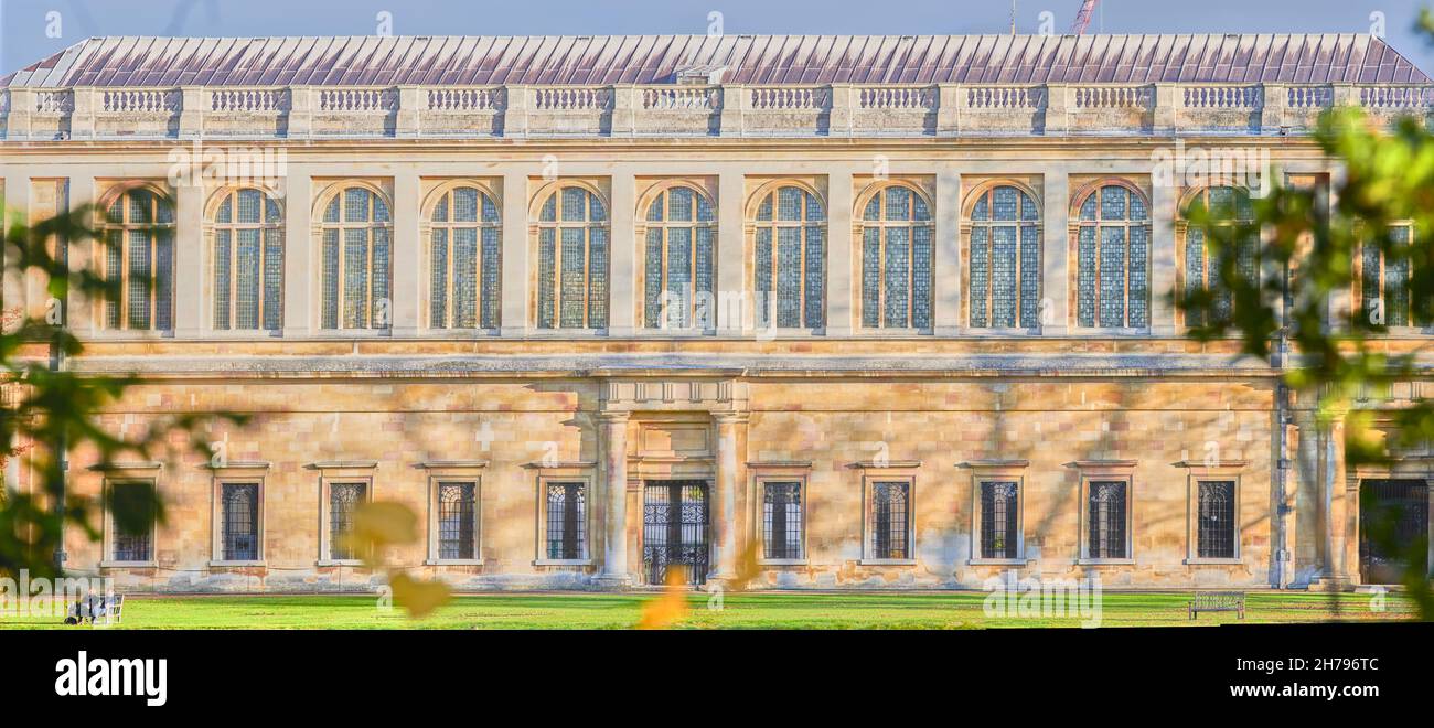 Wren library at Trinity college, Cambridge university, England Stock ...