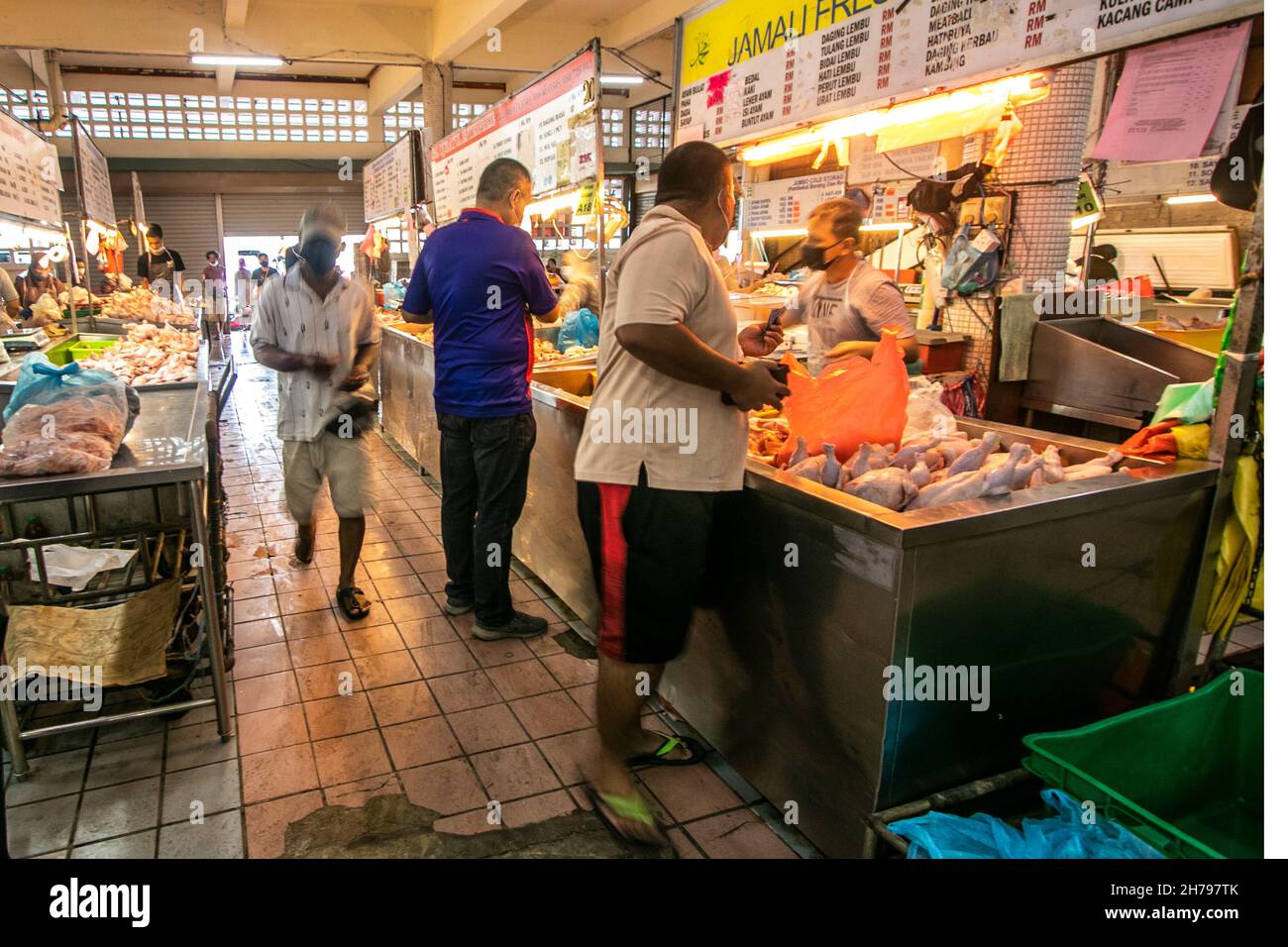 Fish market and surrounding area Kota Kinabalu Sabah Borneo Malaysia ...