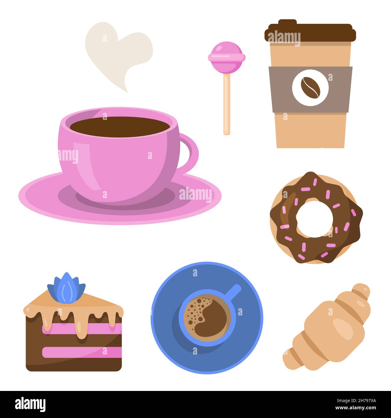 Coffee And Doughnuts Clipart