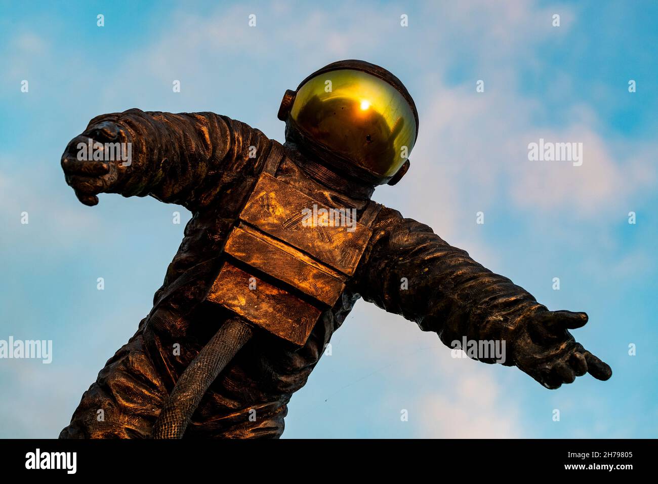 Astronaut statue. The National Space Centre. Leicester UK Stock Photo ...