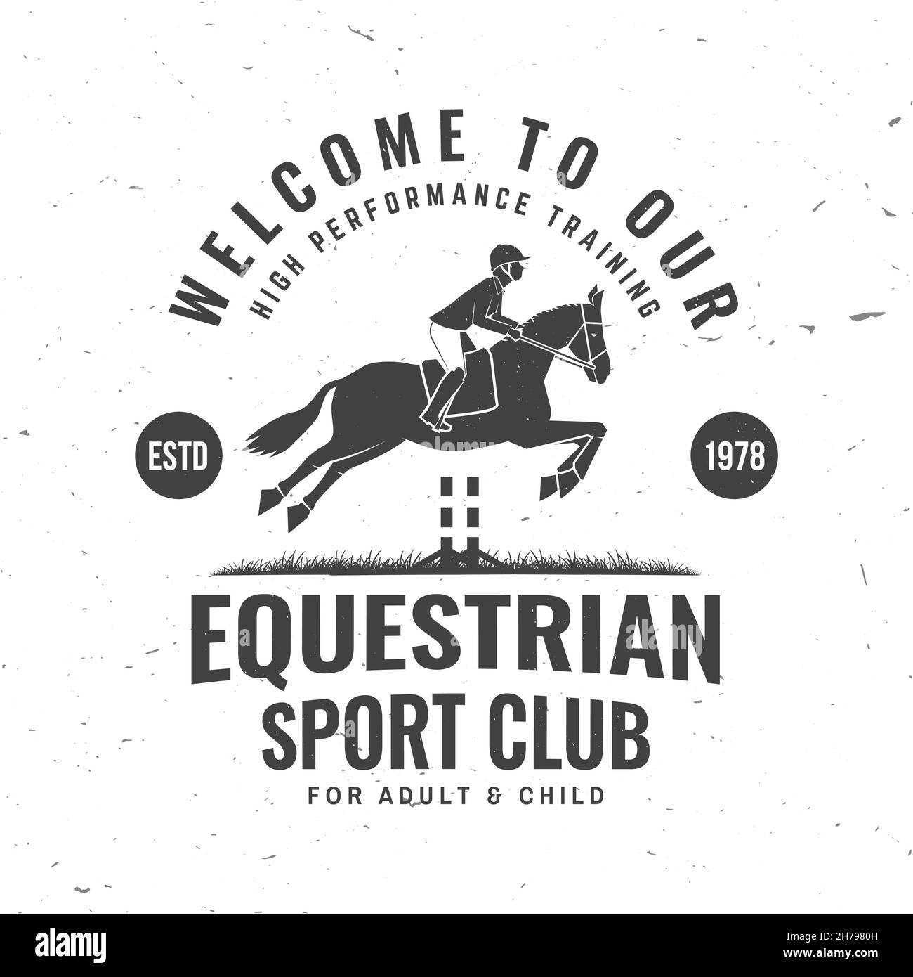 Horse racing sport club badges, patches, emblem, logo. Vector ...