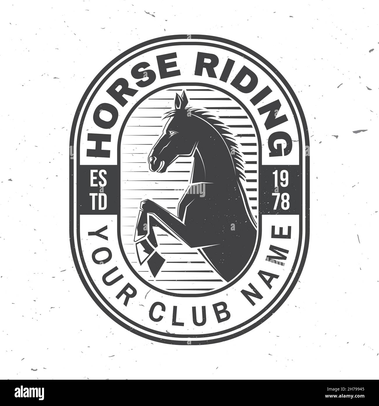 Horse racing sport club badges, patches, emblem, logo. Vector ...