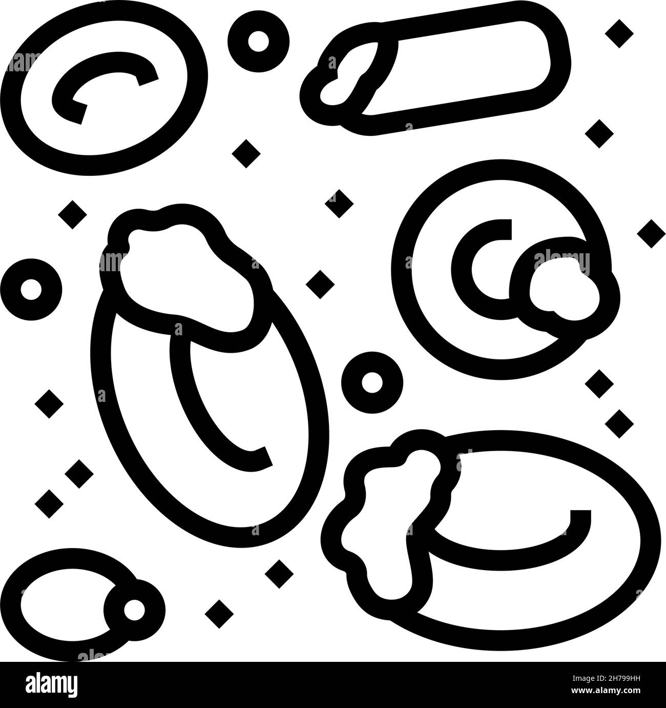 autoimmune hemolytic anemia ill line icon vector illustration Stock ...