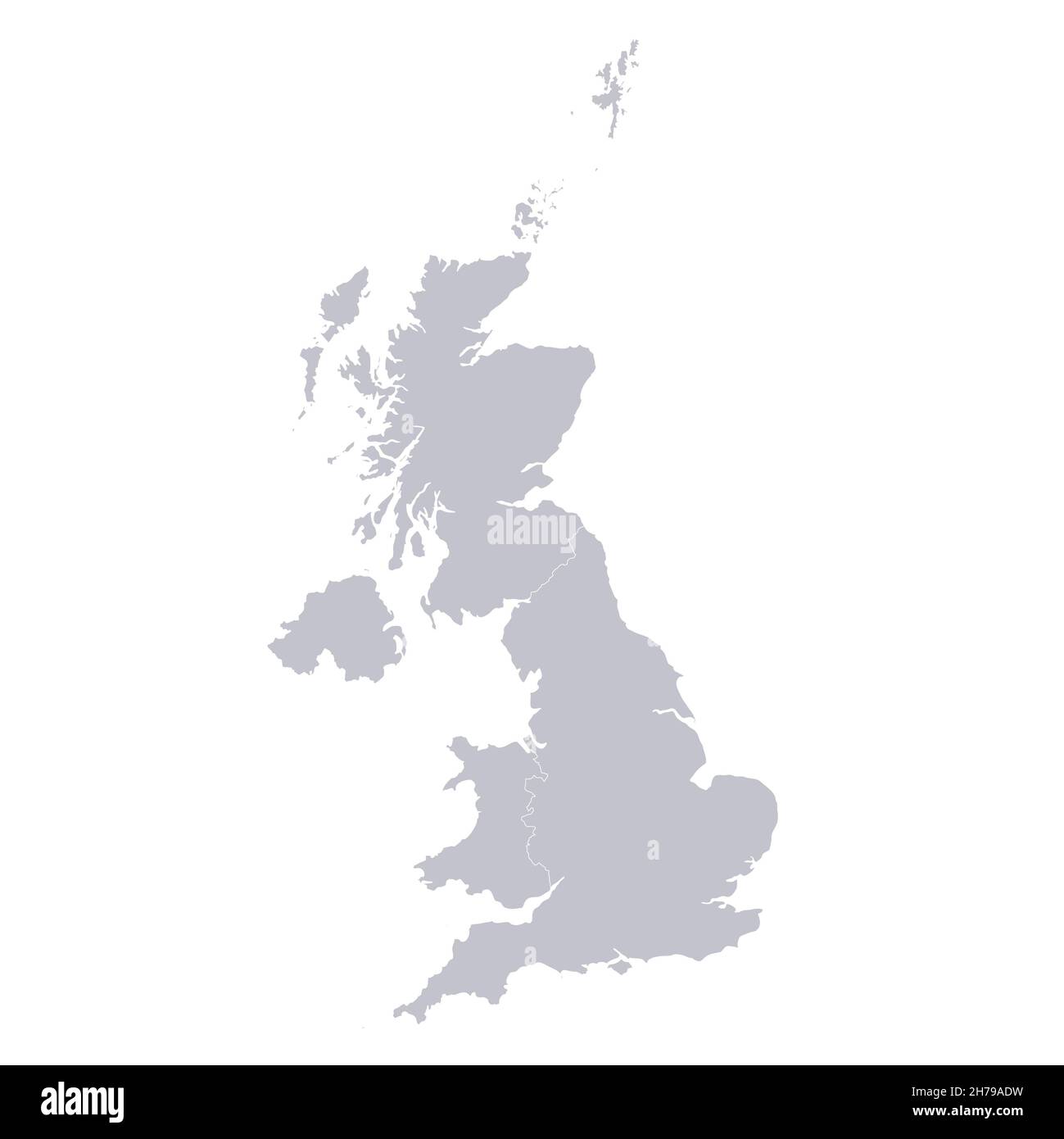 Map of uk outline Cut Out Stock Images & Pictures - Alamy