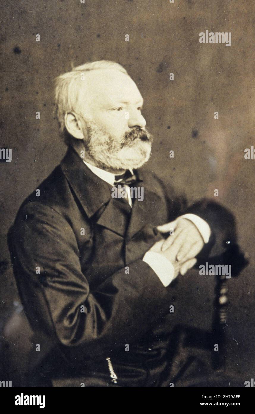 HUGO Victor par BACOT Edomond - Date: 18620601 ©Archives-Zephyr/Opale ...