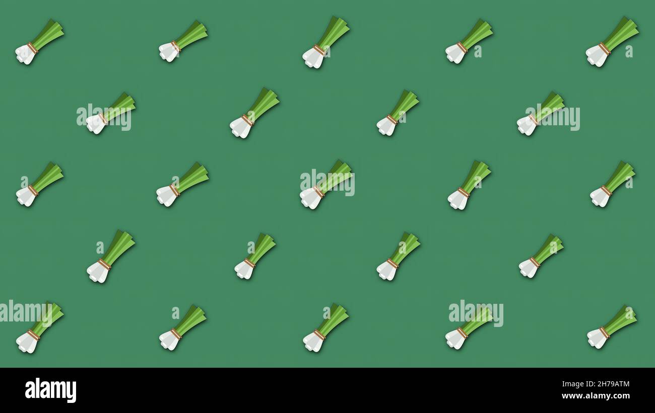 Animated background with repeating food pattern on green background ...