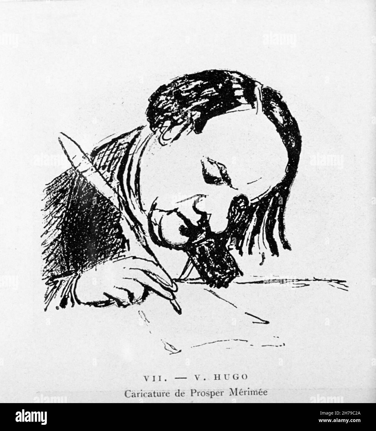 HUGO Victor par MERIMEE Prosper - Date: 18410601 ©Archives-Zephyr/Opale ...